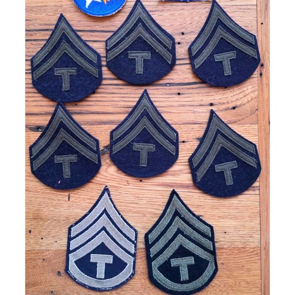 Art | Lot Of 8 Vintage Military Patches Insignia Chevrons Army Wwii ...